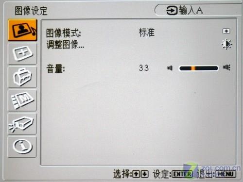 索尼投影仪左右梯形调整图标