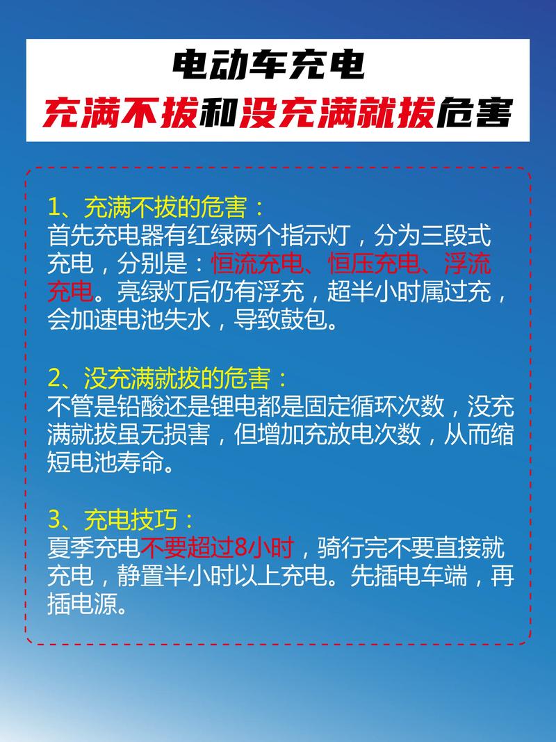电瓶车没充满电能拔吗图标
