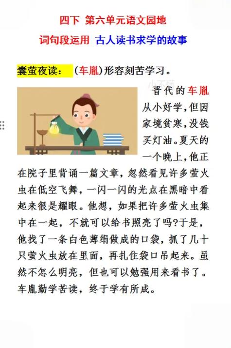 4年级下册1～6单元跟读图标
