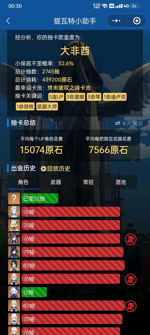 原神萌新出金概率高吗
