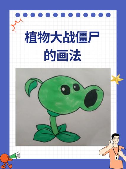 植物大战僵尸简笔画法图标