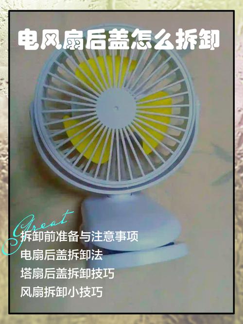风扇后盖拆卸图解图标