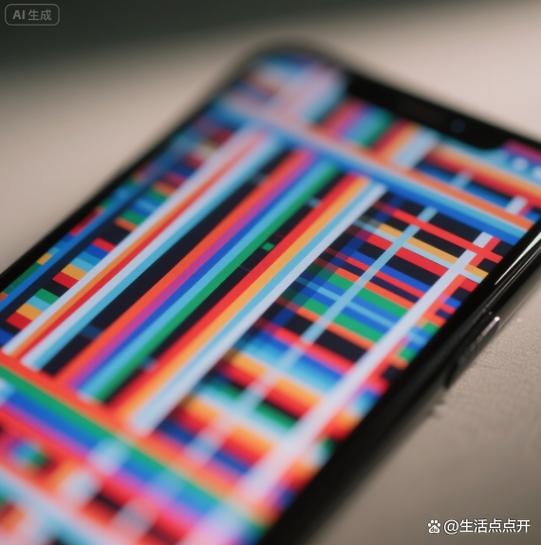 屏幕摔了出现彩色条纹怎么办图标