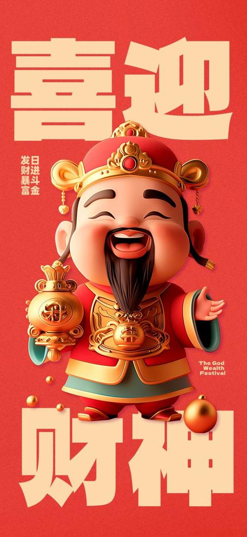 财神爷恭喜发财图片图标