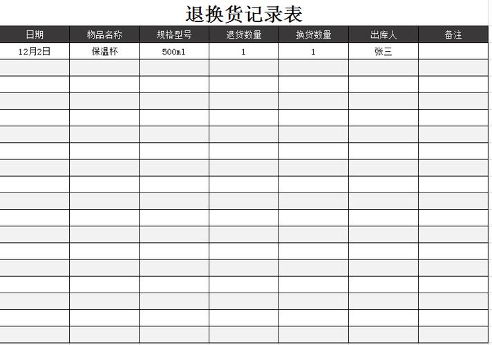 退货记录表图标