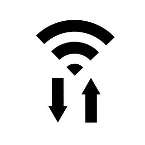 wifi只有一边箭头图标