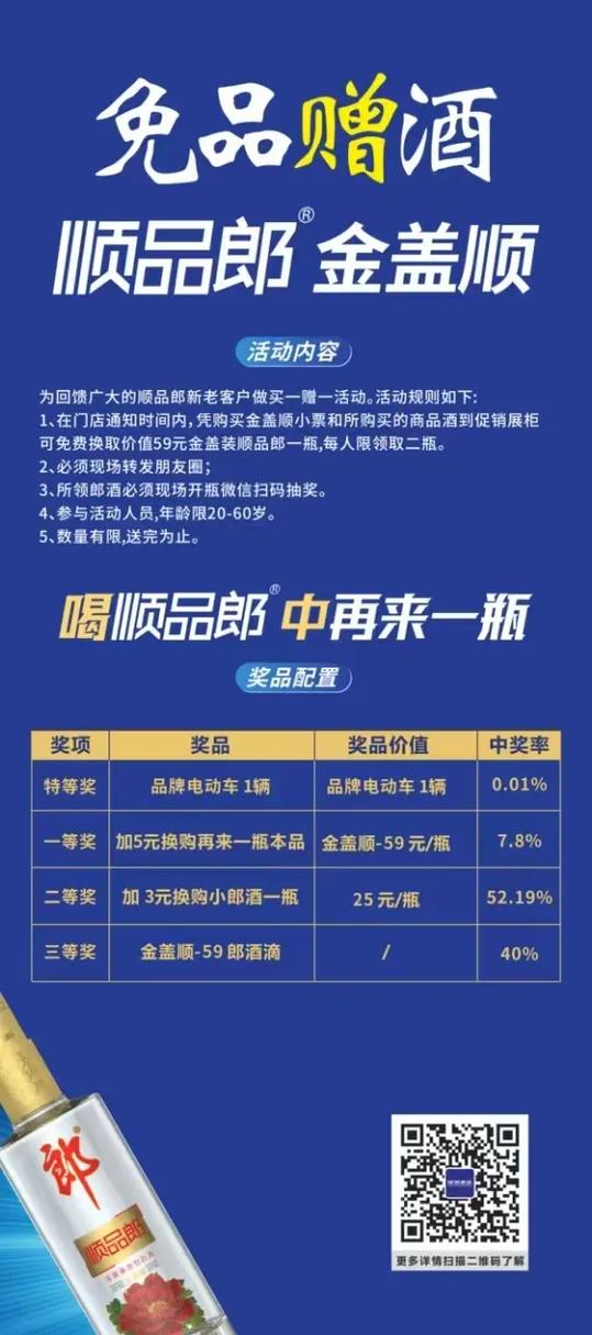 顺品郎扫码中奖规则