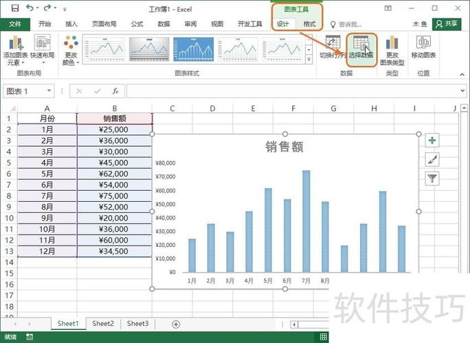 如何重新修改图表数据图标