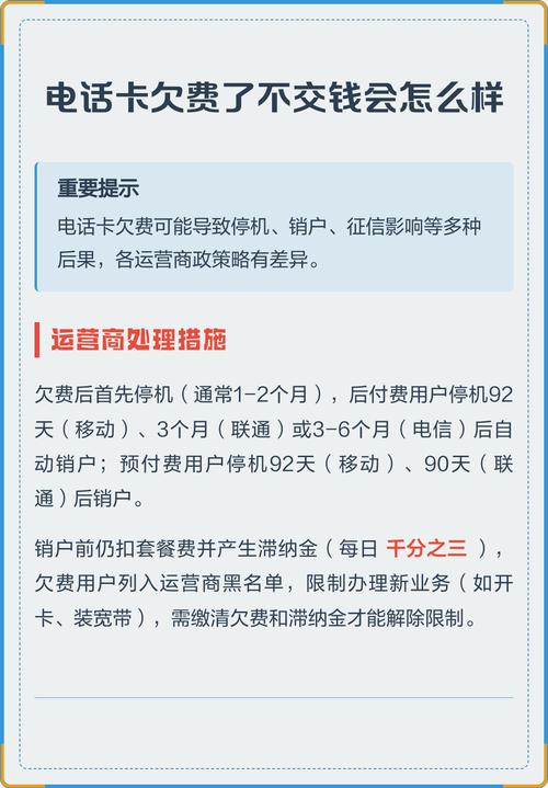 电话卡超过3个月没有缴费会怎么样