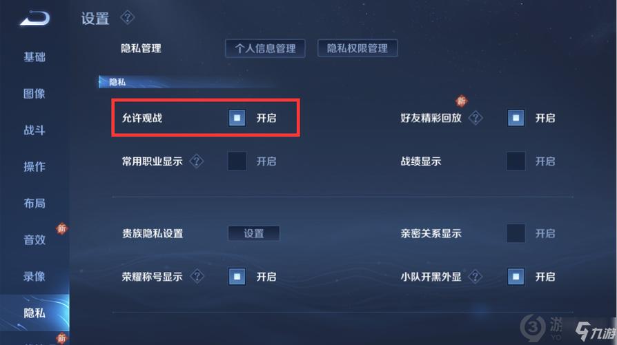 王者不允许观战在哪儿设置图标