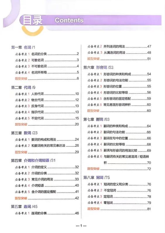 中考英语语法归纳(最新完整版)截图