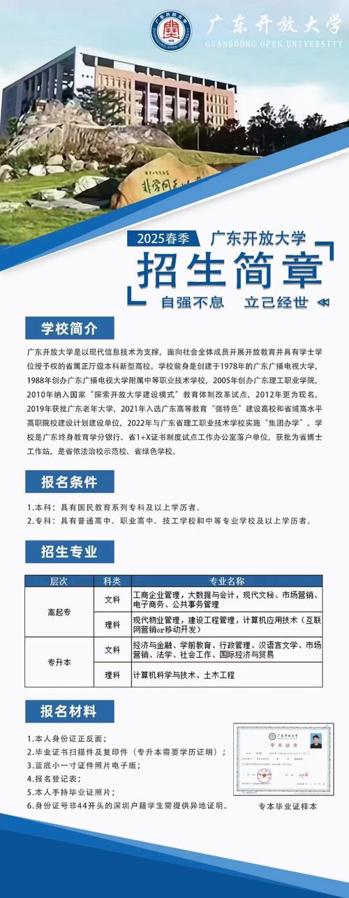 广东开放大学招生简章图标