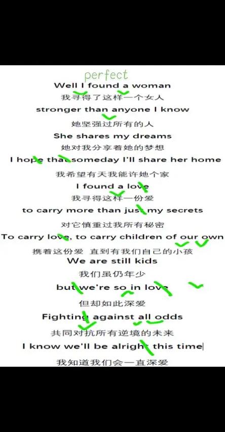 perfect原唱截图