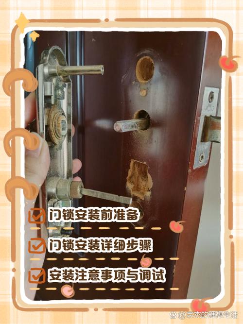 智能门锁安装步骤图标