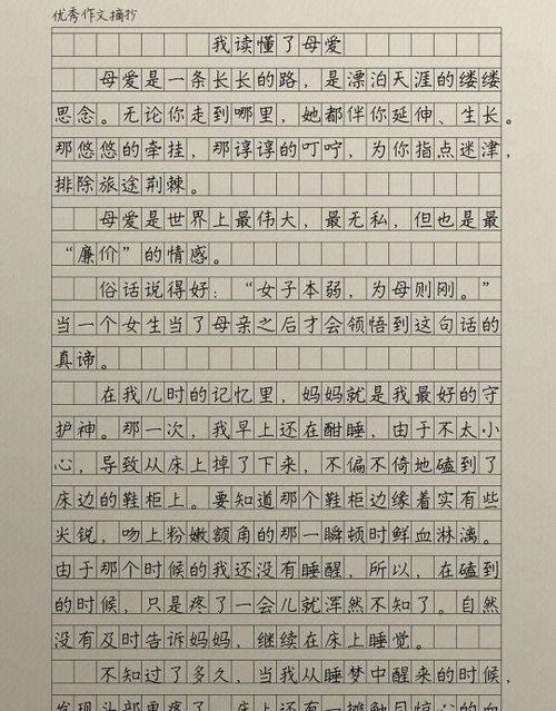 作文母爱400字图标