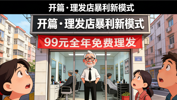 小理发店一年挣多少钱图标