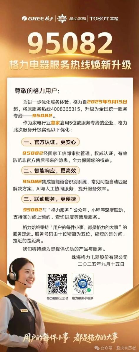 格力的售后电话号码图标