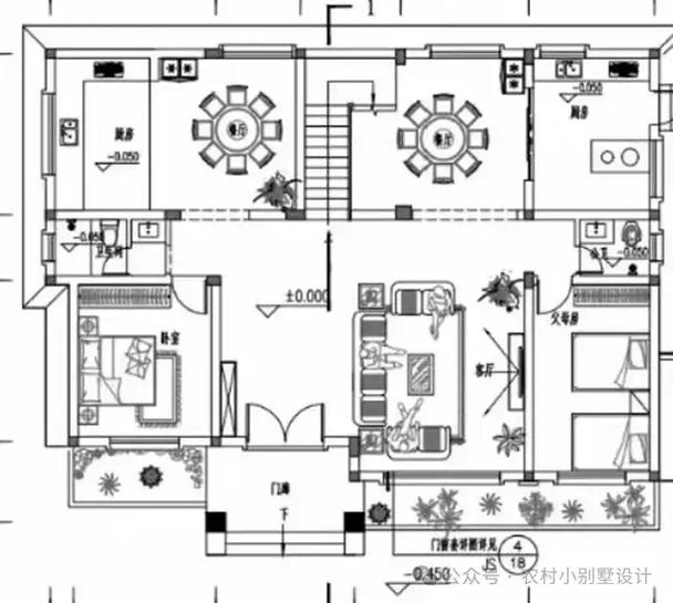 二层别墅平面图缩略图