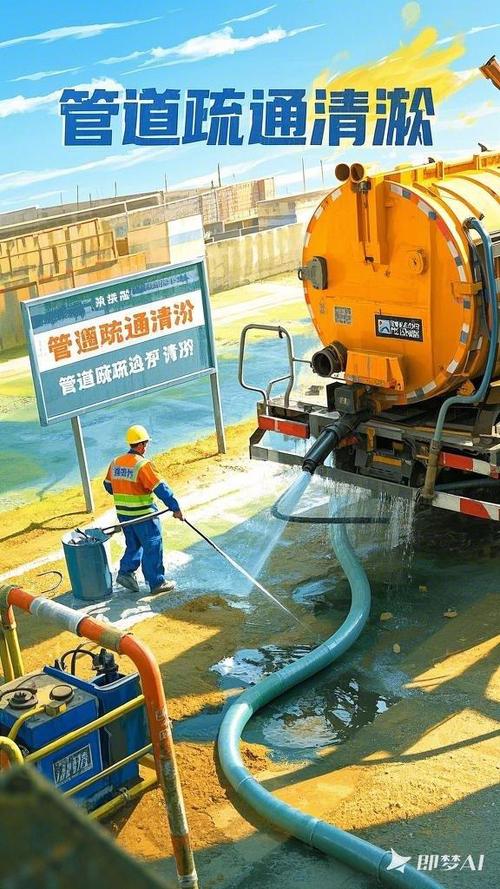 污水车吸污水图标