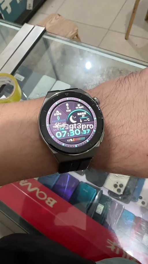 华为智能手表背面绿灯图标