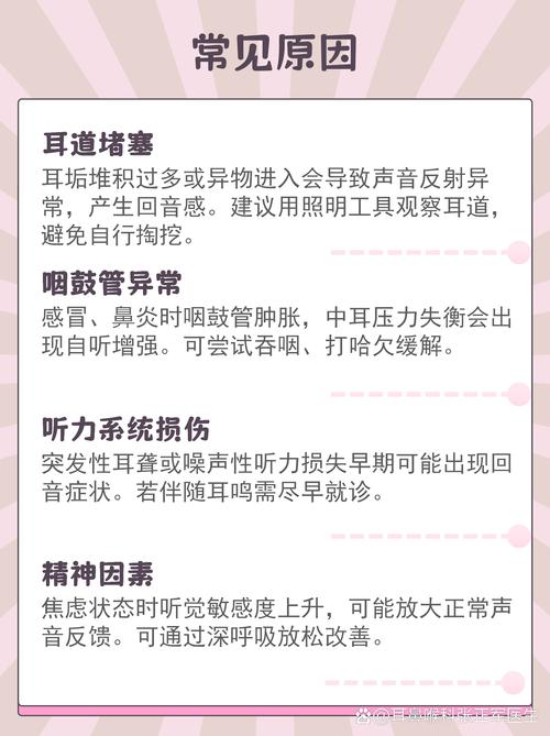 耳朵听声音有回音图标