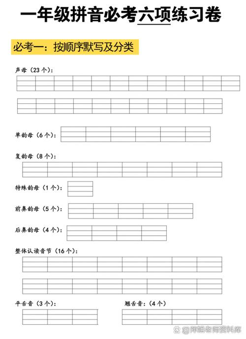 一年级拼音默写图标