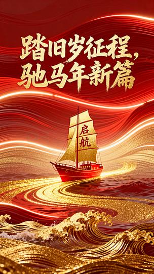 启航的祝福语图标