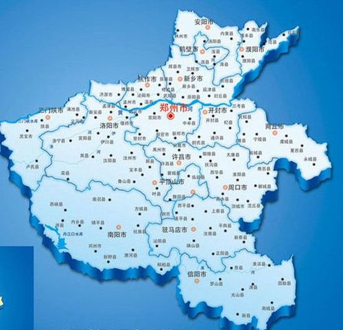 河南各市地图分布图图标