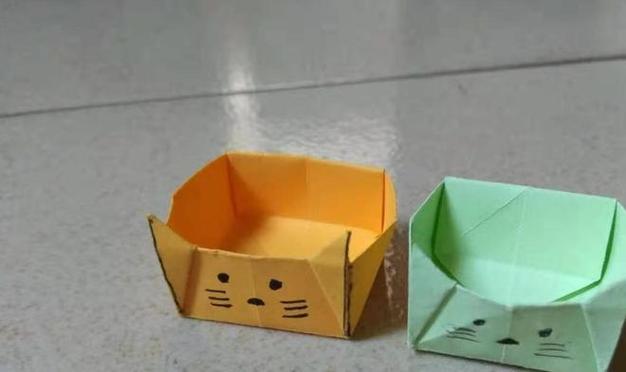 小猫咪收纳盒怎么折