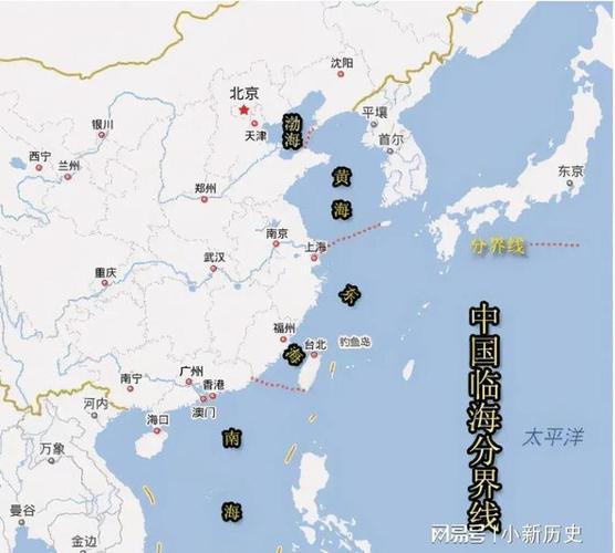 中国地图沿海海域图标