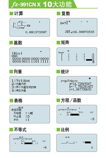 卡西欧计算器说明书fx991图标