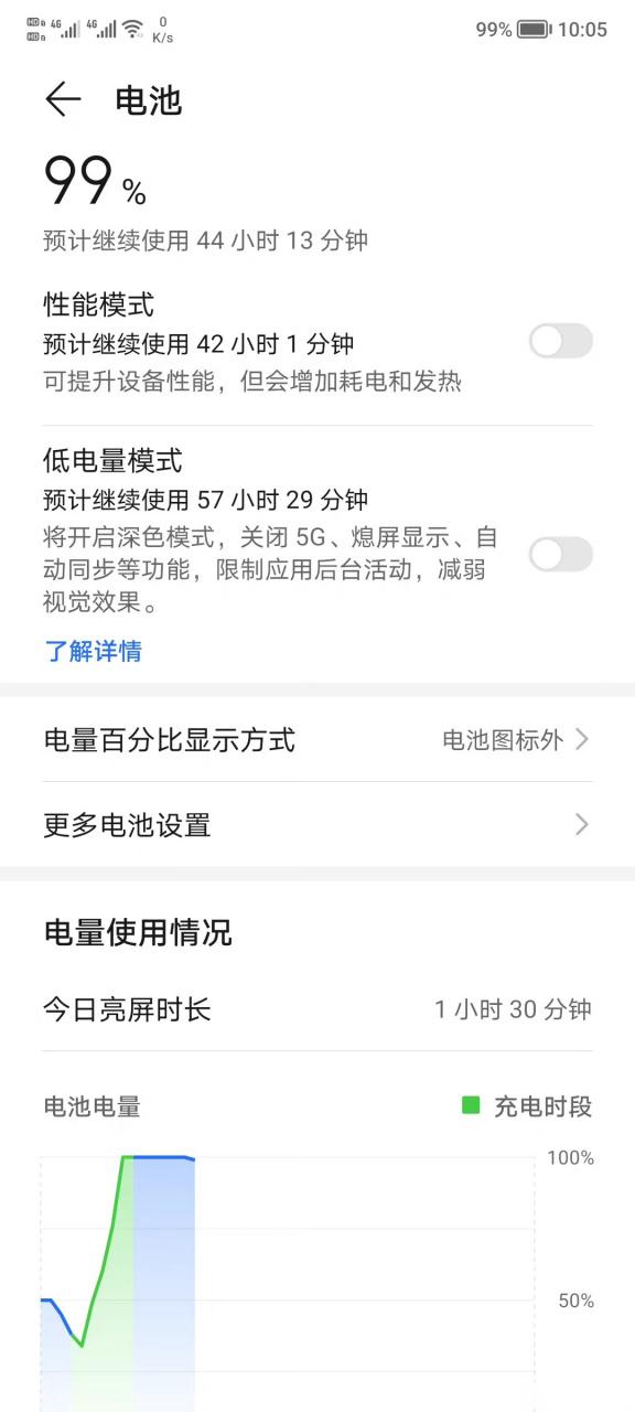 华为手机查看电池损耗图标