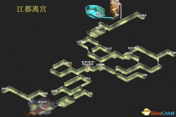 仙剑二迷宫地图截图