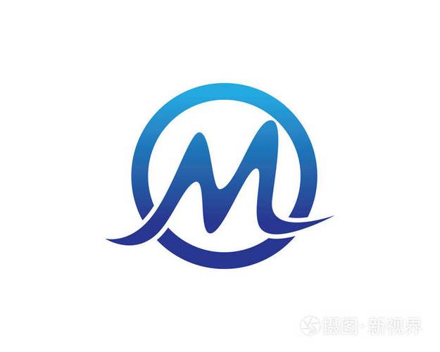 图标是一个m蓝色底截图