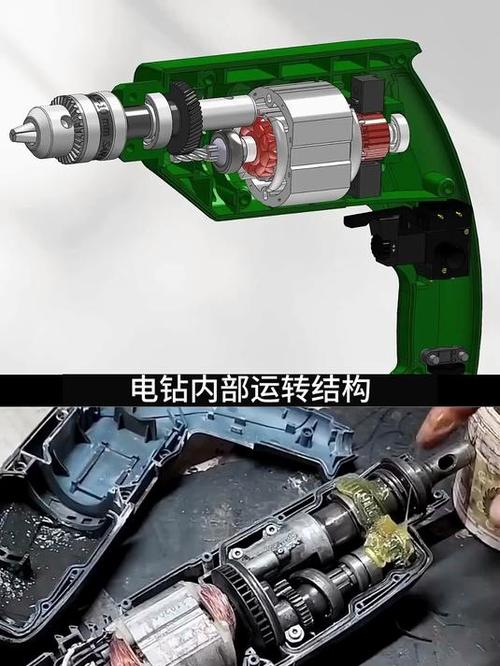 冲击钻内部结构原理图图标