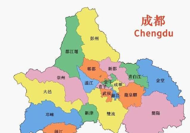 成都市各个区地图图标