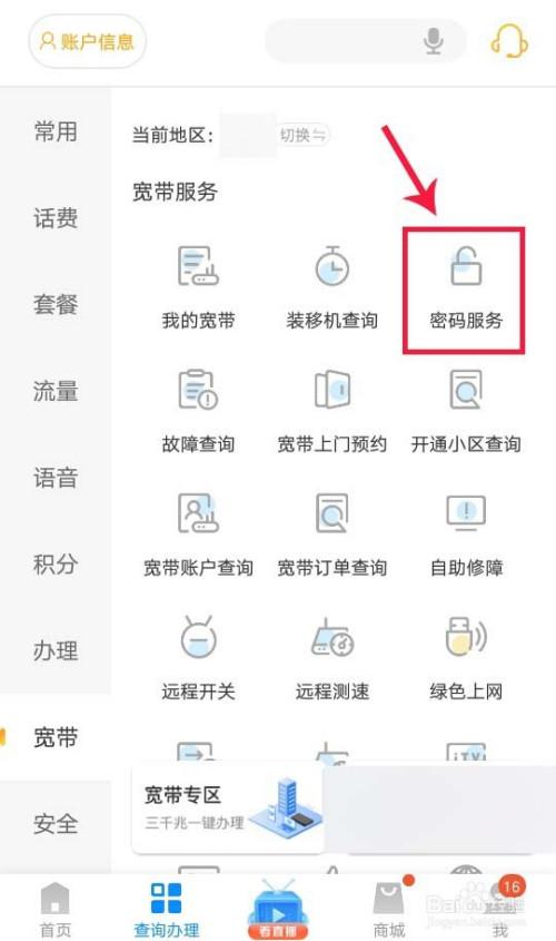 运营商服务密码怎么查图标