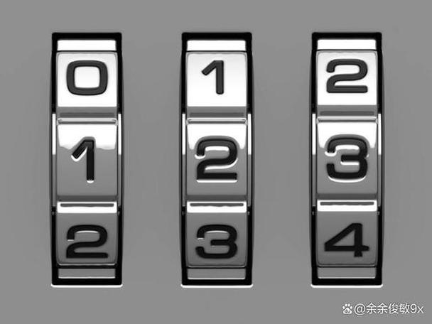 数字密码锁的开门步骤图标