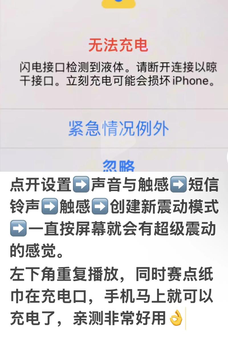 手机充电口掉水里了应该怎么处理截图