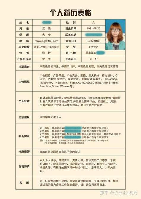个人简历一般怎么写截图