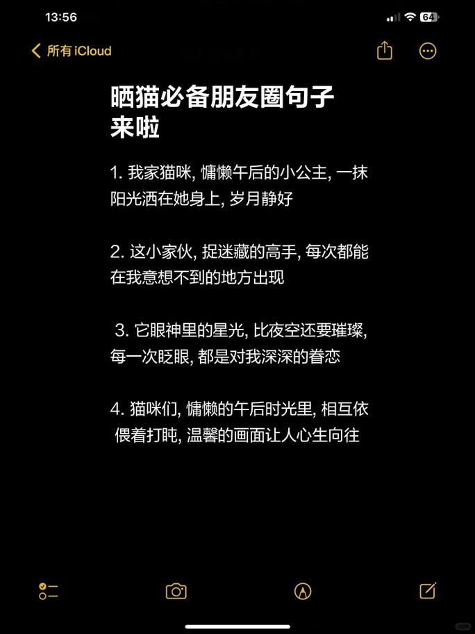 晒猫咪的说说截图
