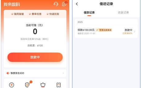 我来数科简单贷放款中