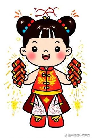 8岁～12岁画春节图标