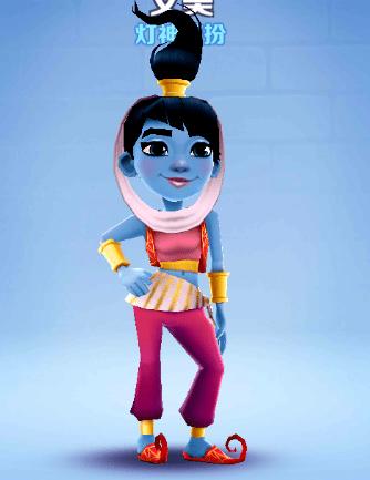 一个蓝色的跑酷吃圈圈图标