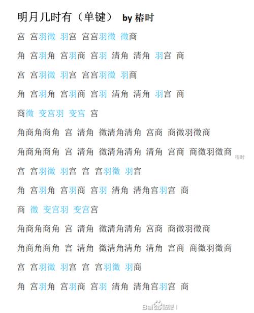 天涯明月刀手游笛子自由曲谱大全图标