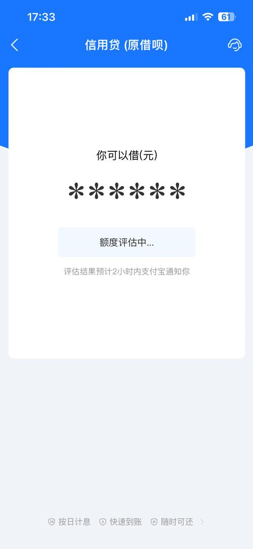 小蓝卡有额度借不了图标
