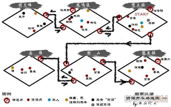 烟雨江湖手游判门路线分析图标