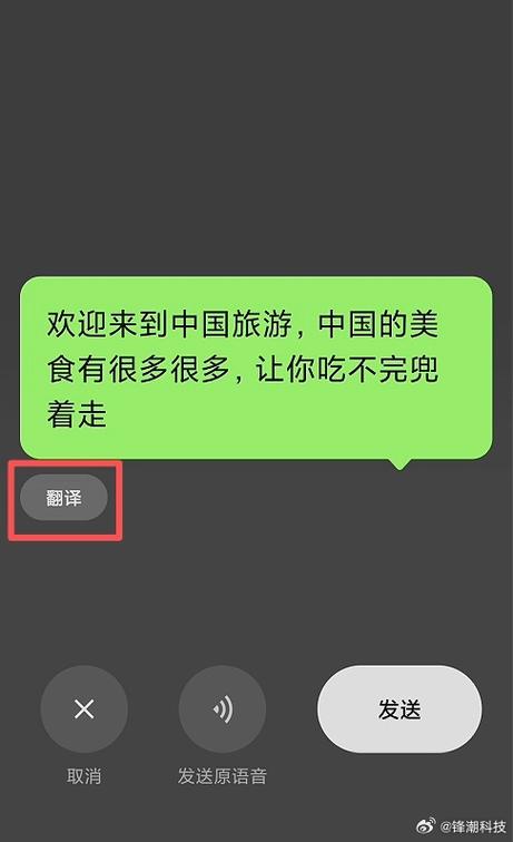 微信语音实时翻译图标
