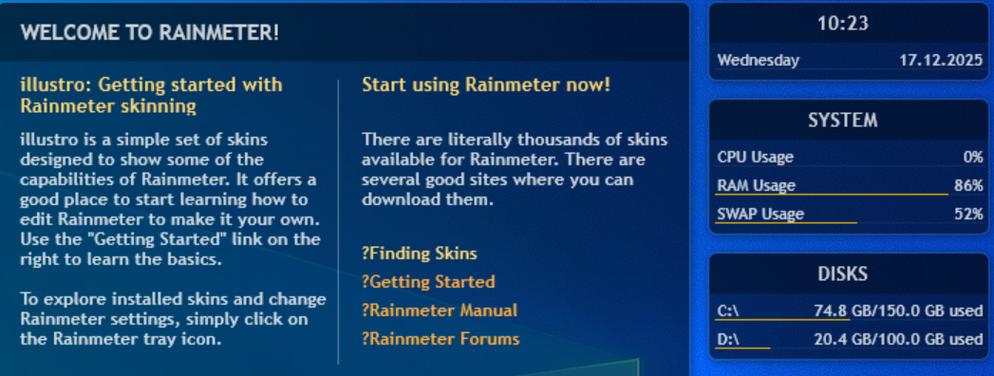 rainmeter官网中文版图标