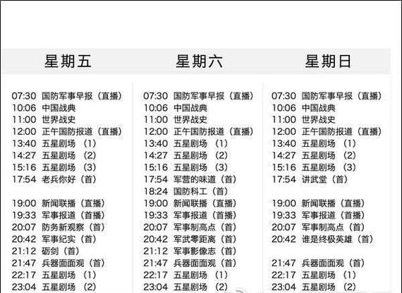 cctv7节目表今天图标